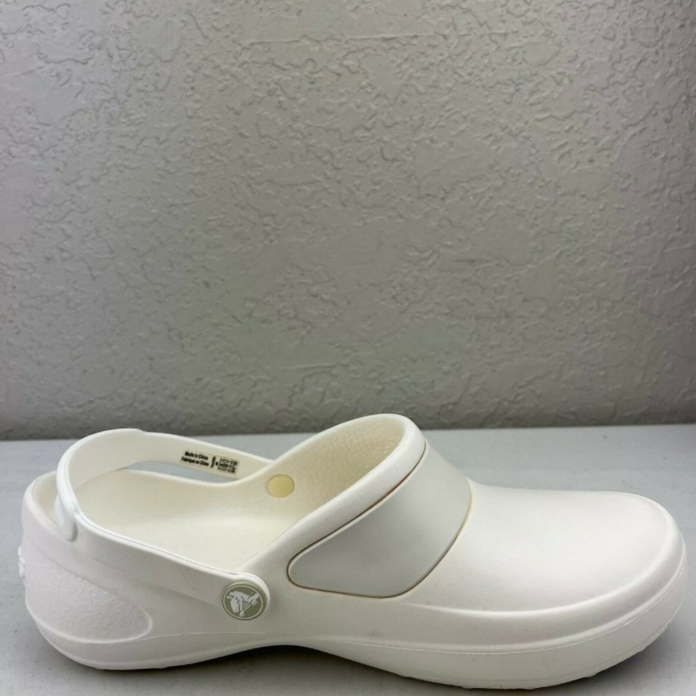 Crocs Womens Mercy Slip Resistant Nursing Work White … - Gem
